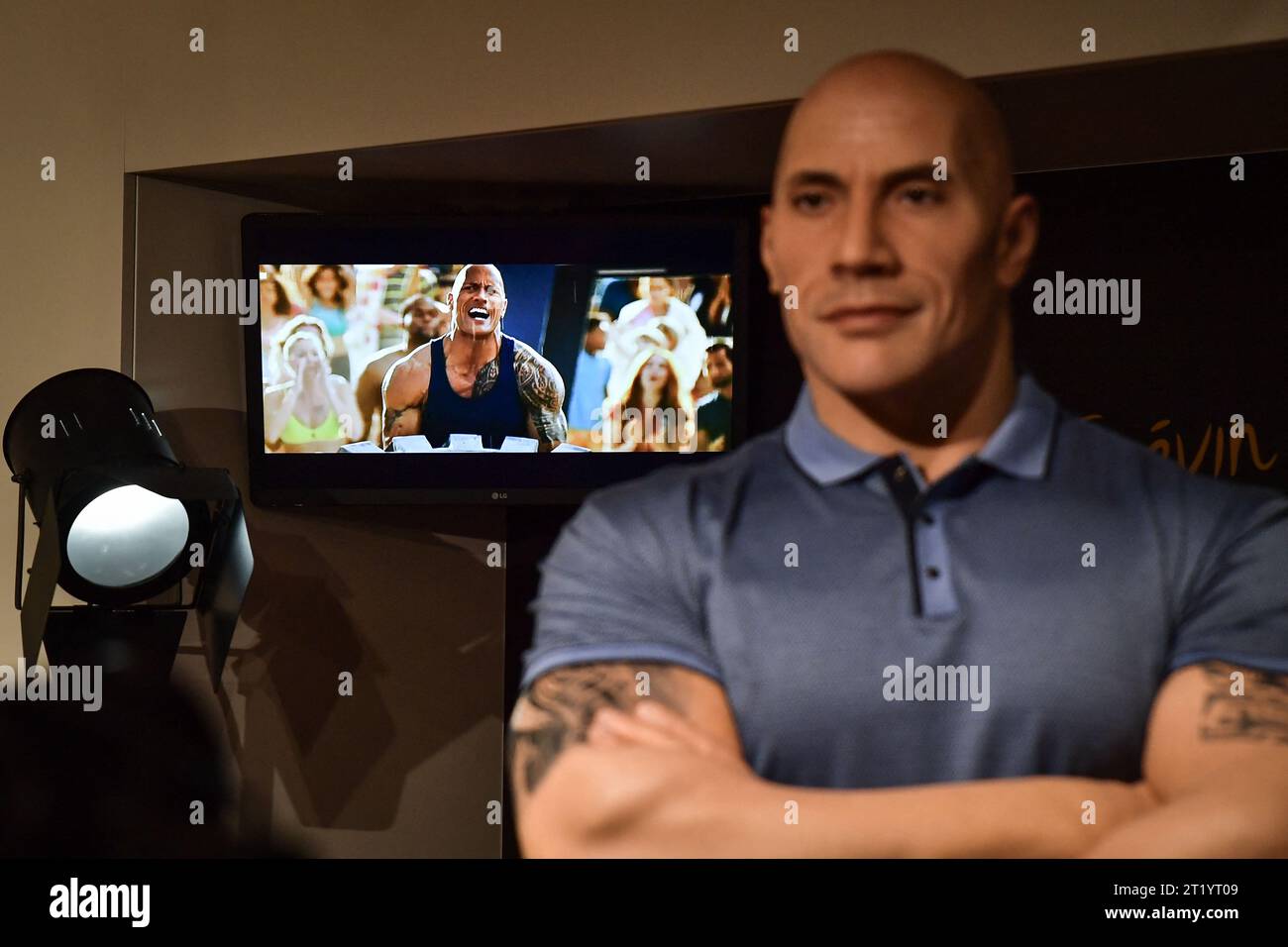 Paris, France. 16th Oct, 2023. The Grevin Museum unveils the sculpture ...