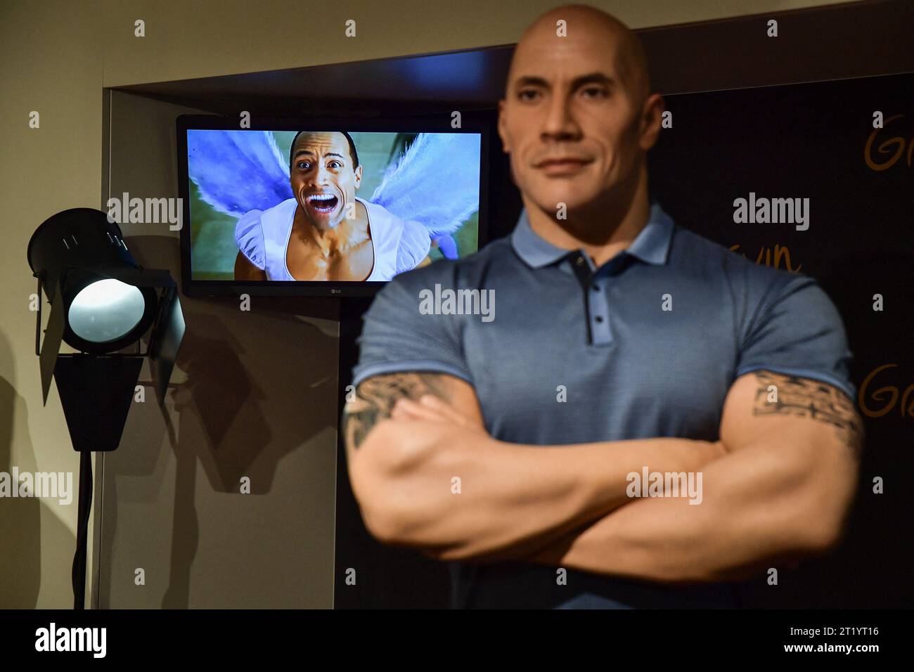 Paris, France. 16th Oct, 2023. The Grevin Museum unveils the sculpture ...