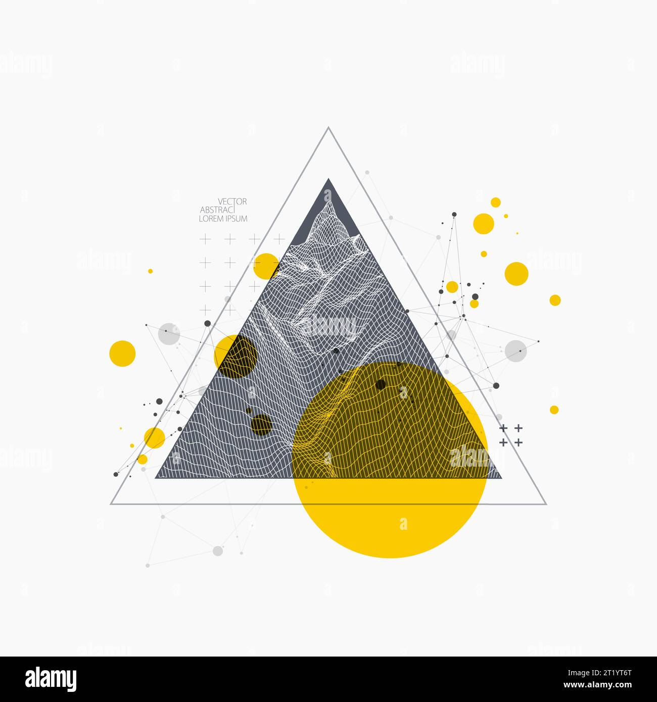 Image of triangle pattern Cut Out Stock Images & Pictures - Alamy