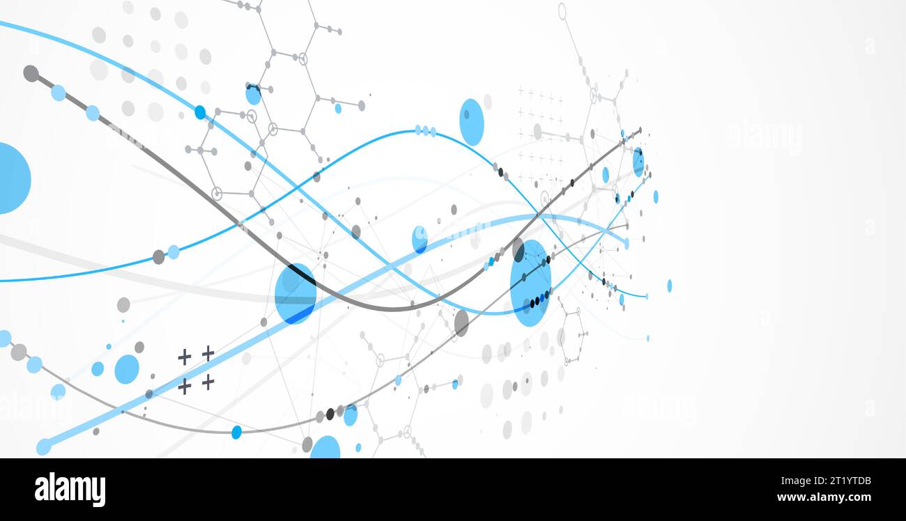 Science template. Background with lines of different colors with ...