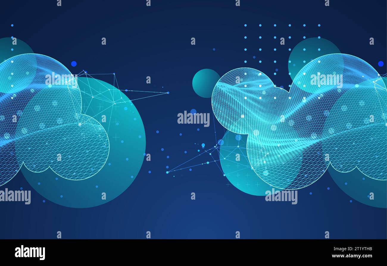 Modern science or technology abstract background. Wireframe spot ...