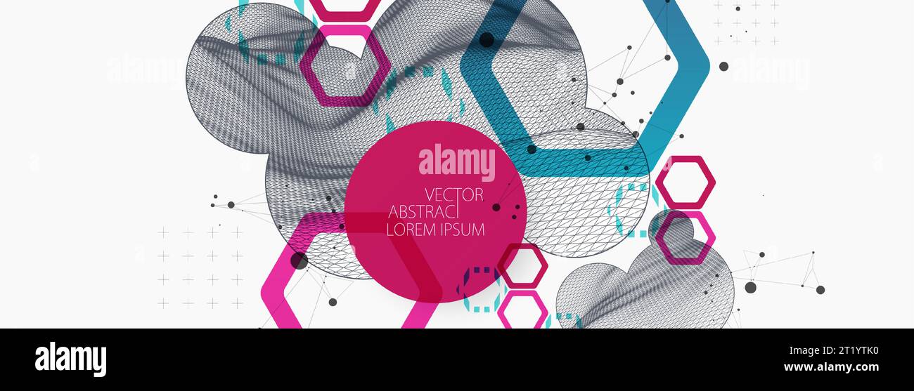 Modern science or technology abstract background. Wireframe spot ...