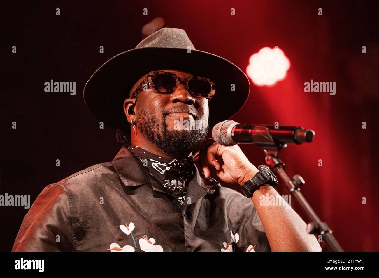 Berlin, Germany. 15th Oct, 2023. Singer Kelvin Jones performs as part ...