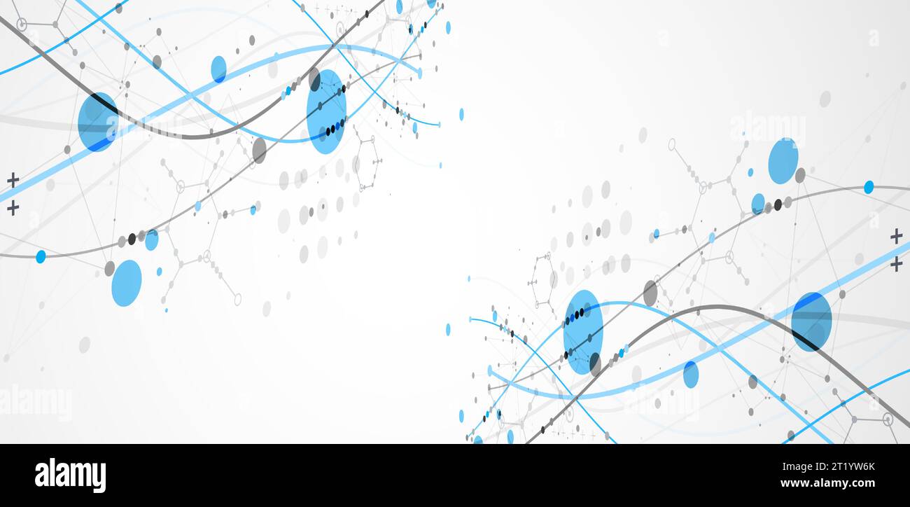 Science template. Background with lines of different colors with ...