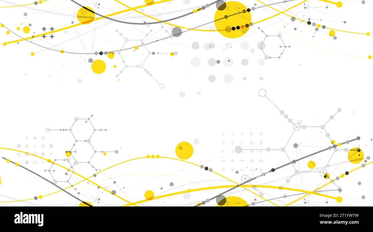 Science template. Background with lines of different colors with ...
