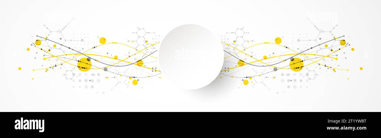 Science template. Background with lines of different colors with ...
