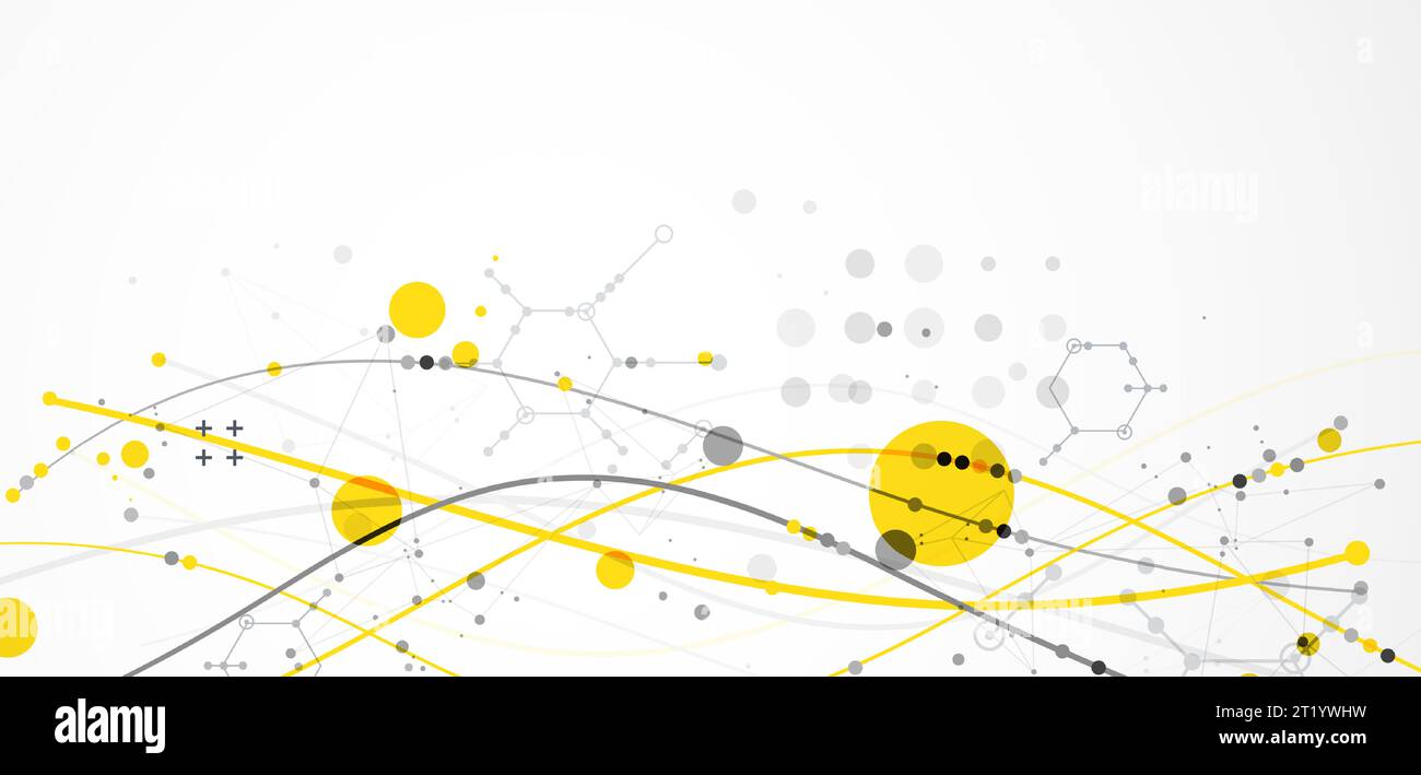 Science template. Background with lines of different colors with ...