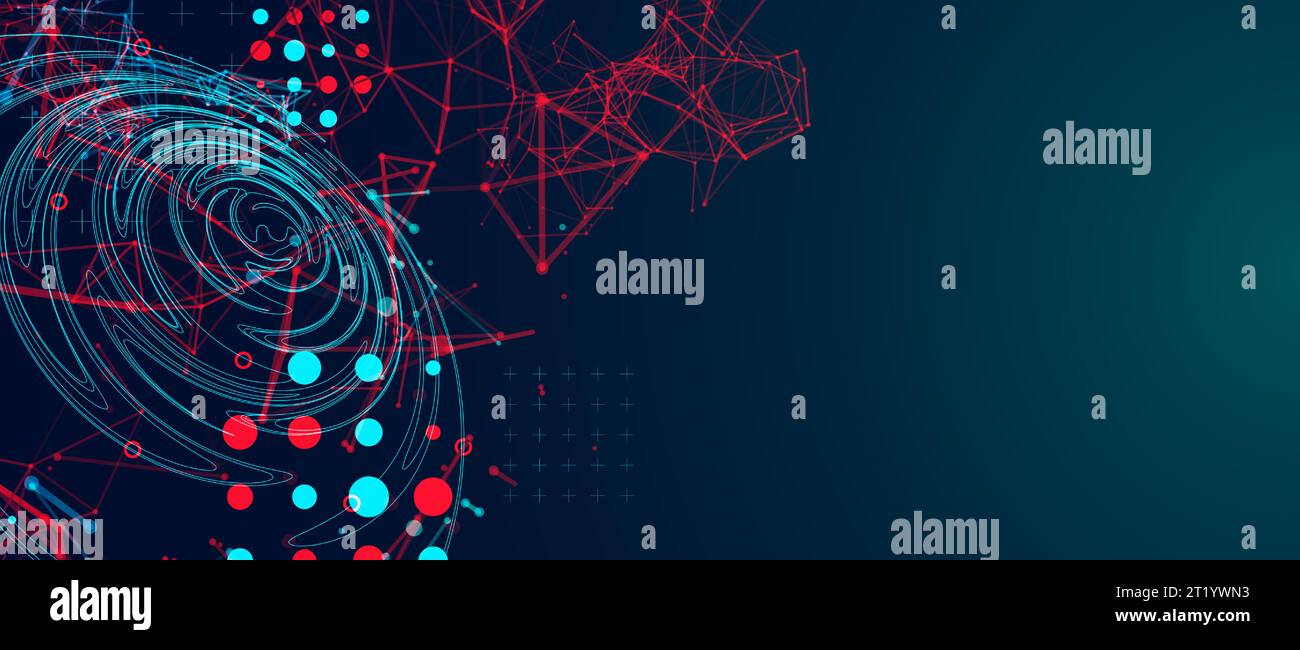 Abstract background with particles. Digital streaming background, wave ...