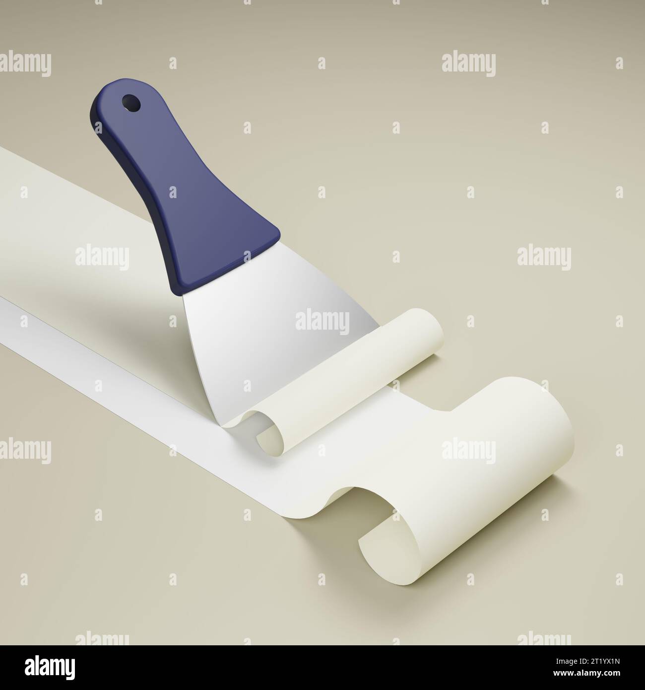 Cement wall surface puttying hi-res stock photography and images - Alamy