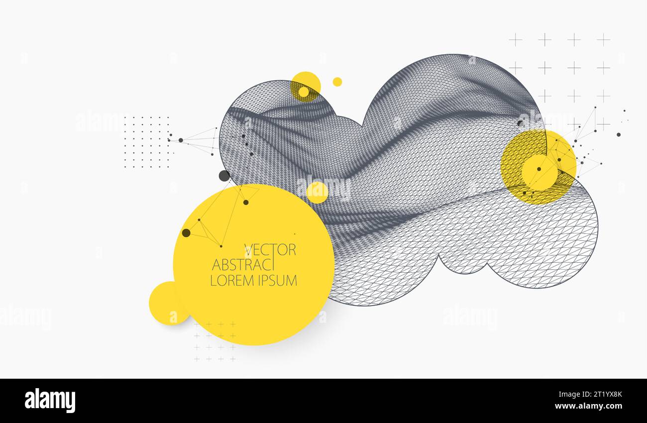 Modern science or technology abstract background. Wireframe spot ...