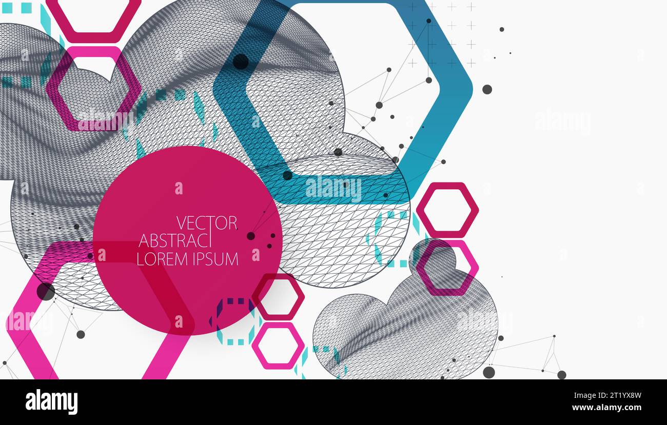 Modern science or technology abstract background. Wireframe spot ...