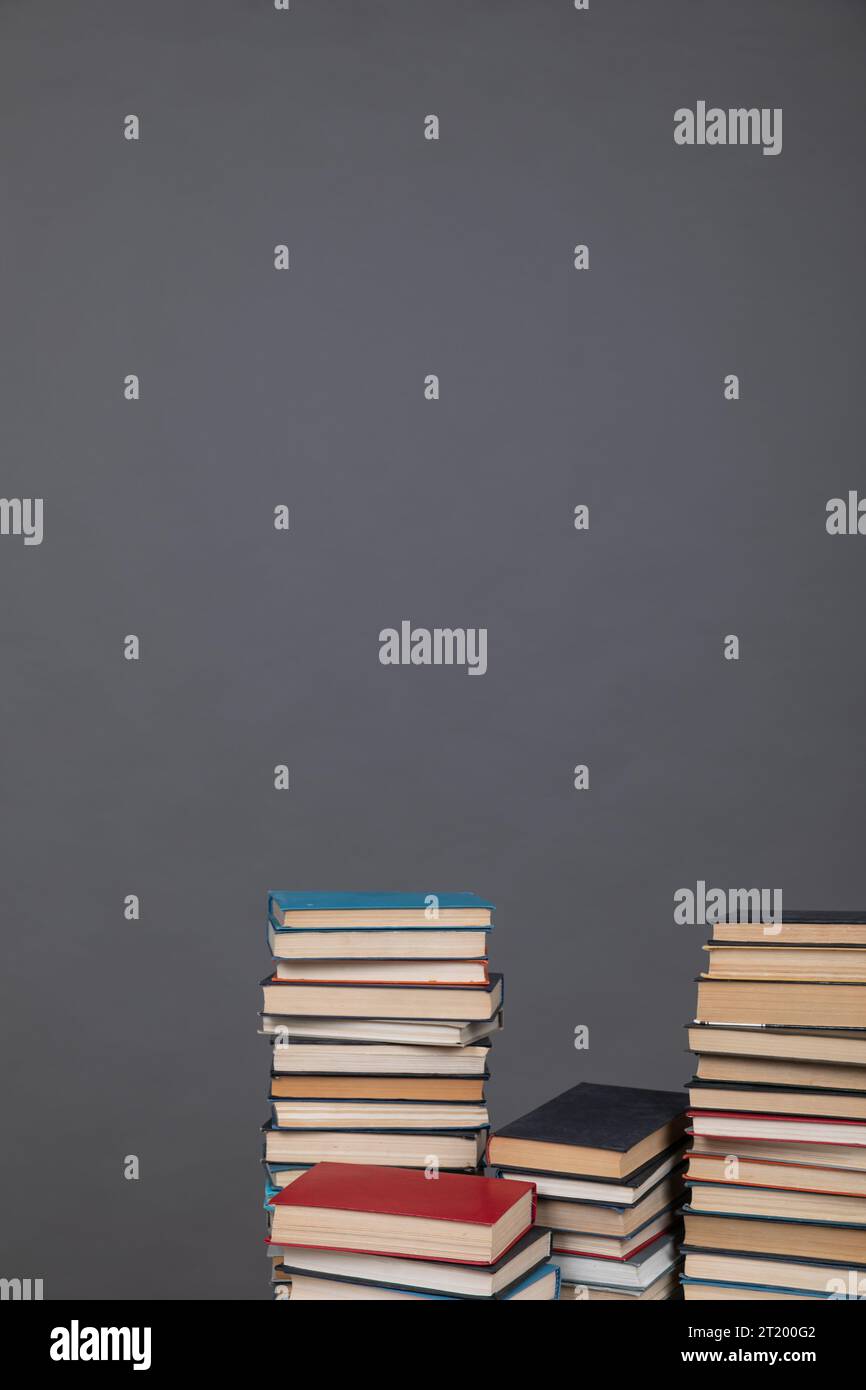 scientific literature of knowledge in the library on the gray ...