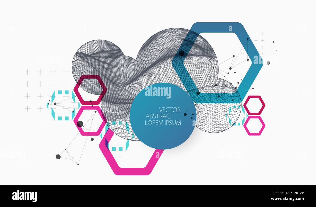 Modern science or technology abstract background. Wireframe spot ...