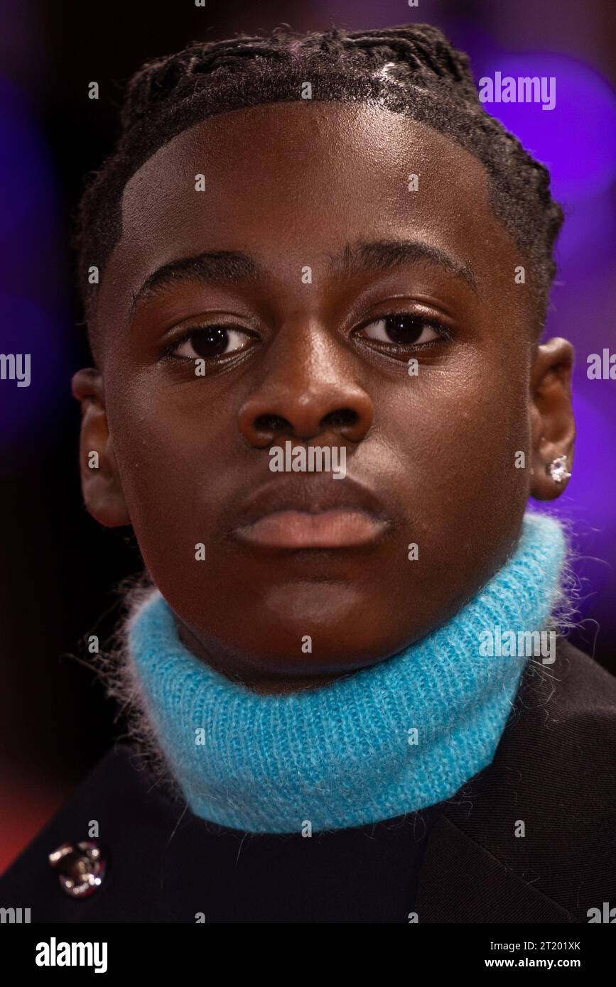 Jedaiah Bannerman poses for photographers at the premiere of the film ...