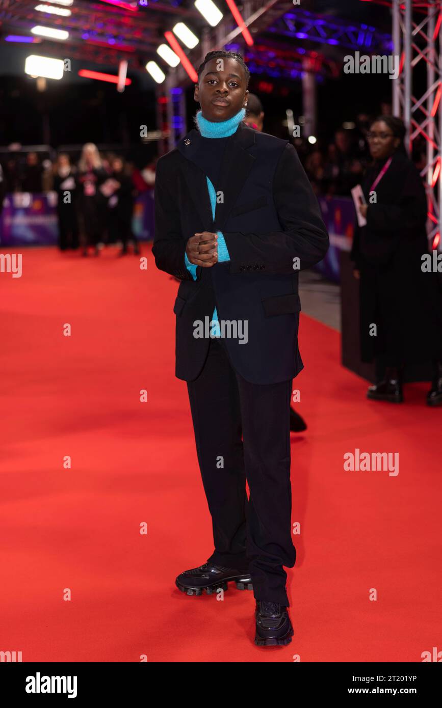 Jedaiah Bannerman poses for photographers at the premiere of the film ...