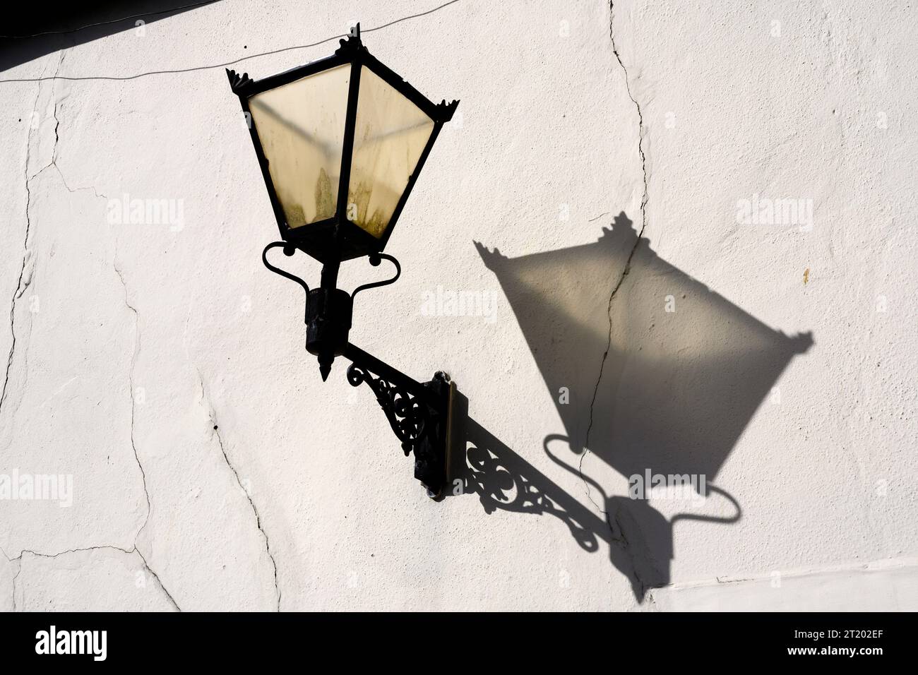 Old fashioned outside light Stock Photo - Alamy