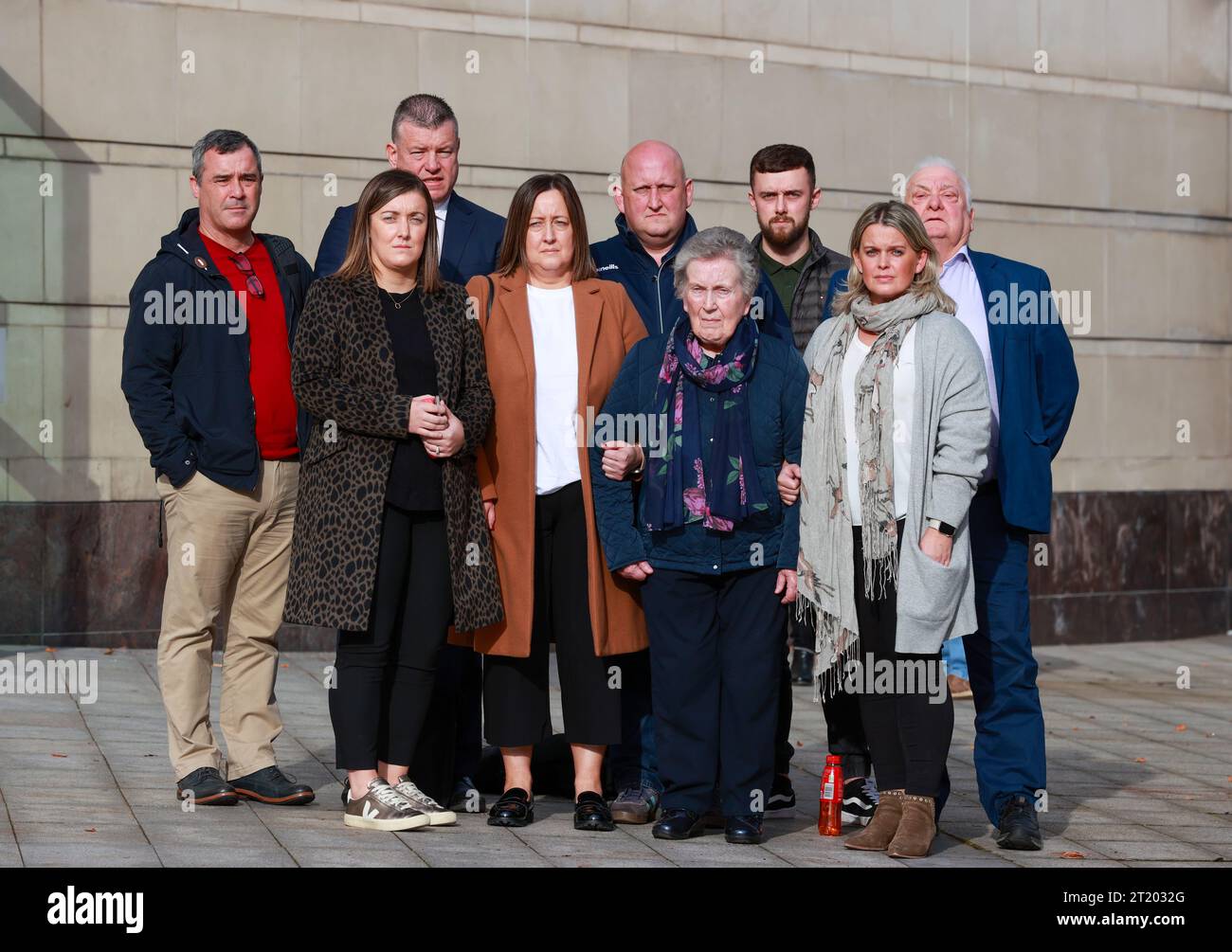 The widow of murdered GAA official Sean Brown, Bridie Brown (fourth ...