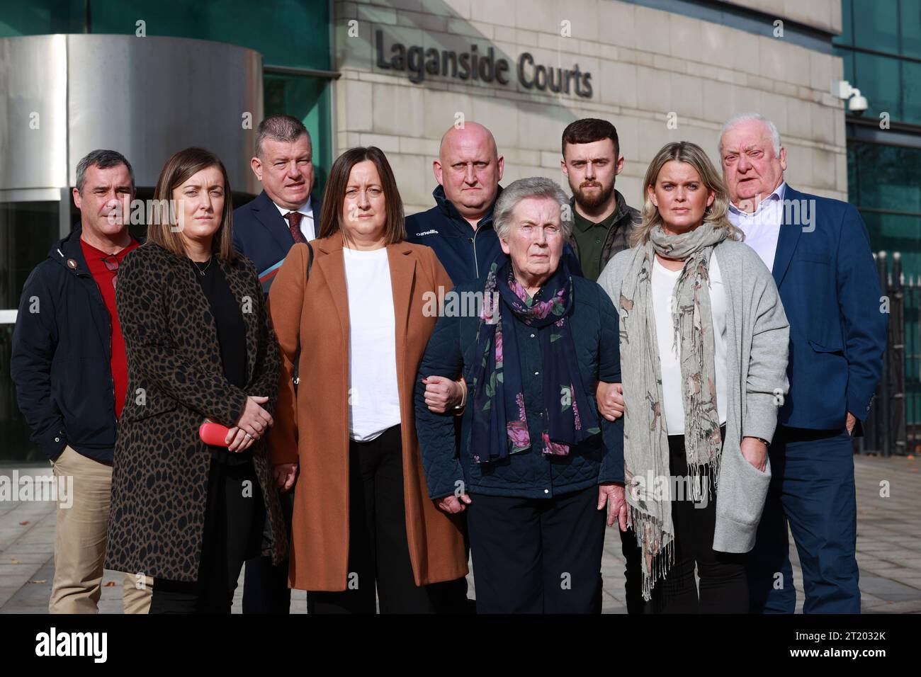 The widow of murdered GAA official Sean Brown, Bridie Brown (fourth ...