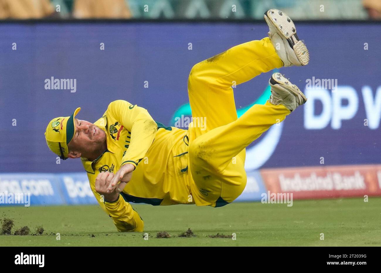 Australia's David Warner takes the catch to get Sri Lanka's Kusal ...