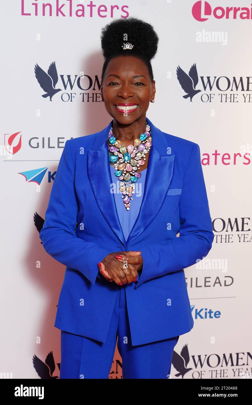 Baroness Dame Floella Benjamin arrives for the Women of the Year Lunch ...