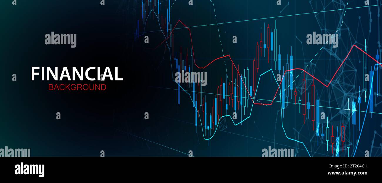 Financial trade concept. Stock market and exchange. Candle stick graph ...