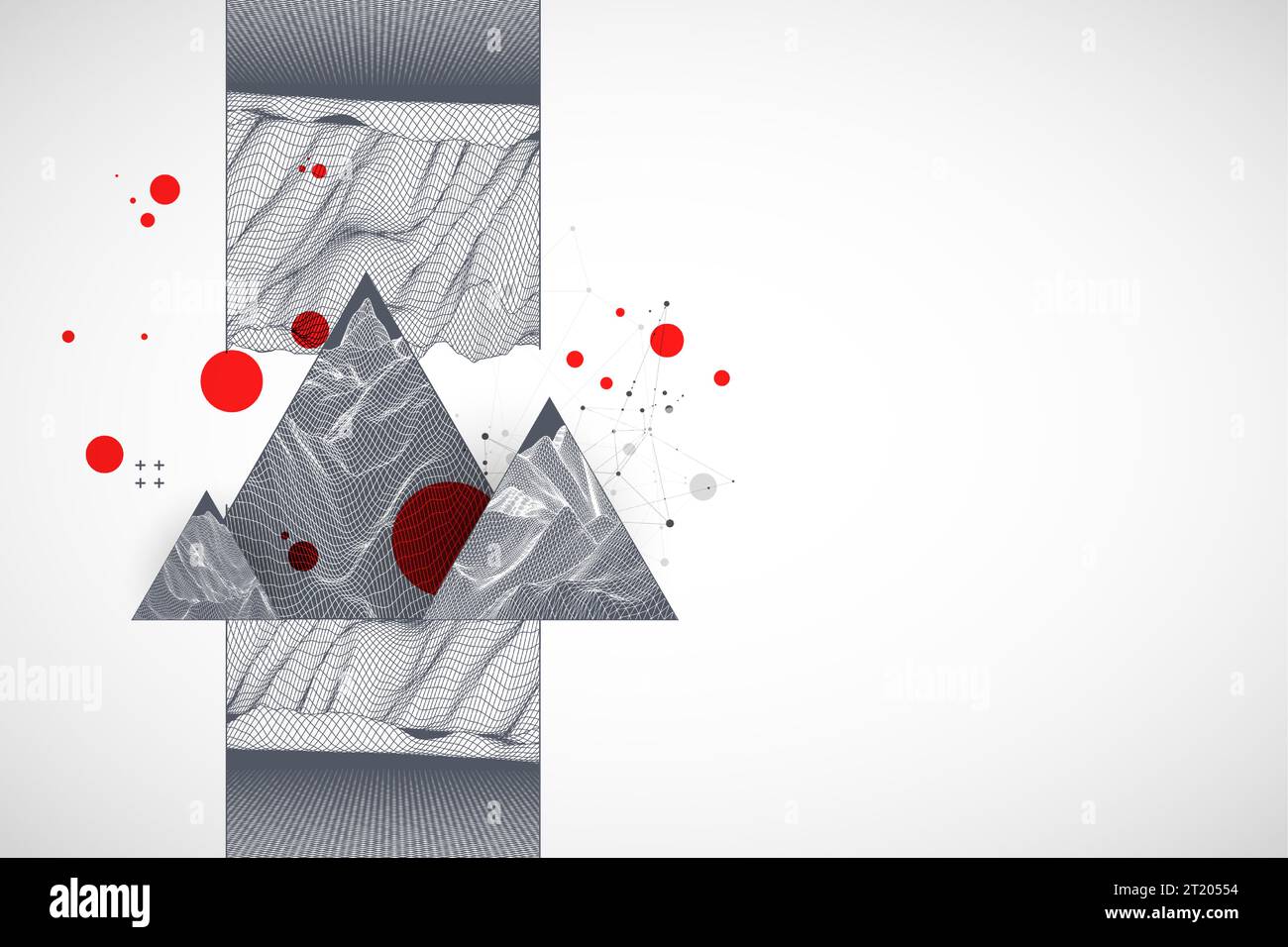Abstract image inside triangle Stock Vector Images - Alamy