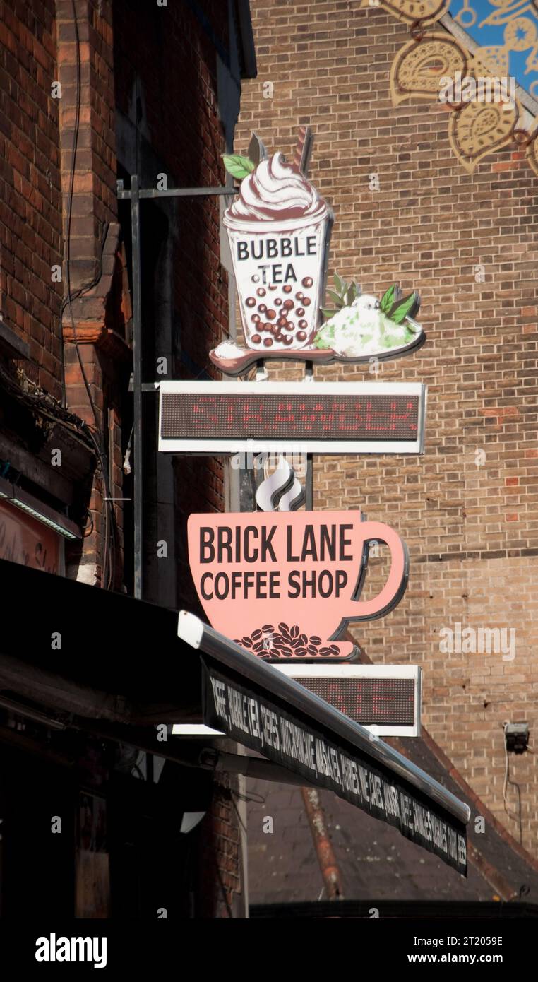 Brick Lane Coffee Shop, Brick Lane, London, UK Stock Photo - Alamy Brick Lane Coffee Shop, Brick Lane, London, UK Stock Photo - Alamy