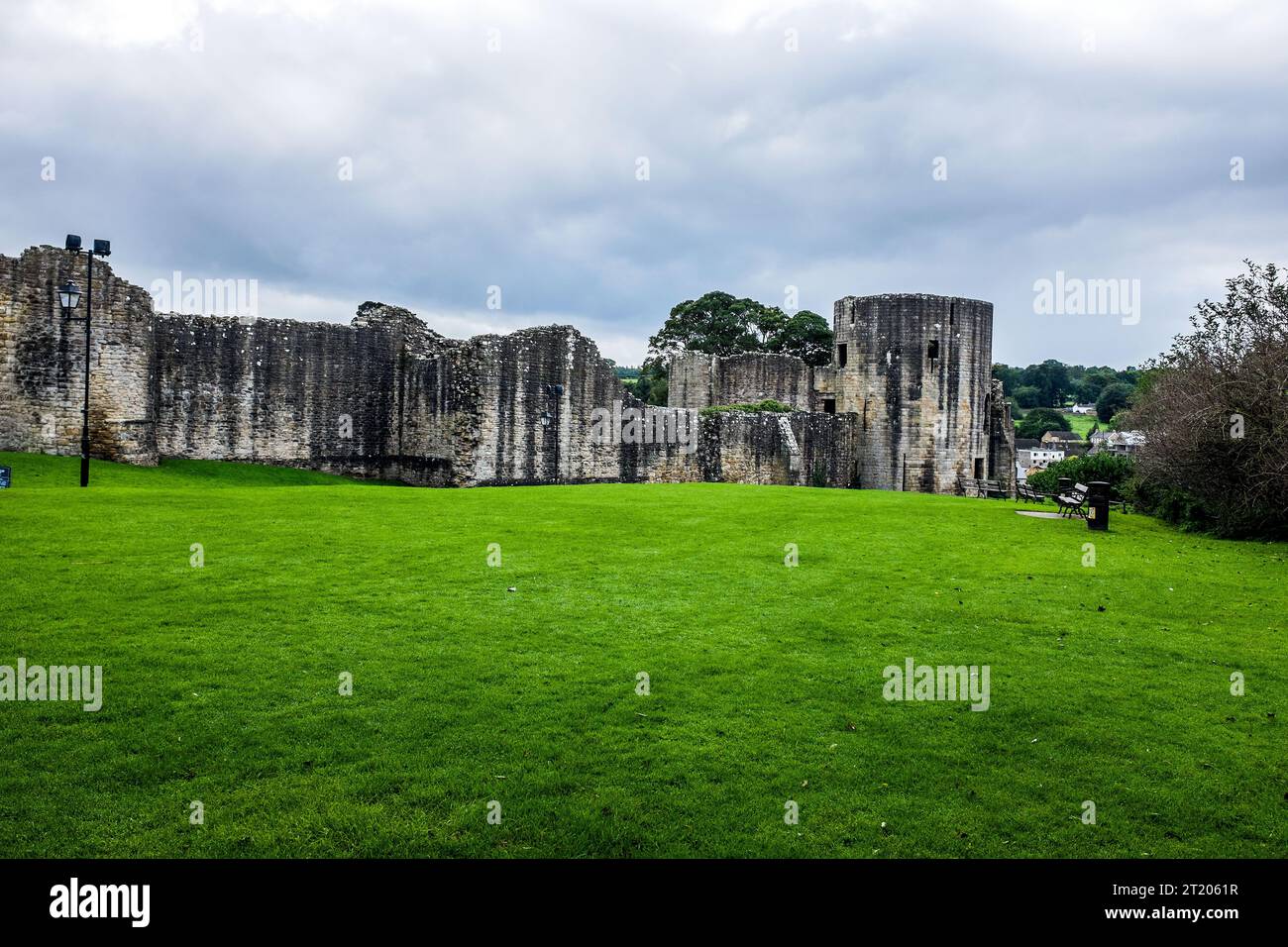 Built on a high rock above the River Tees, Barnard Castle is a medieval ...
