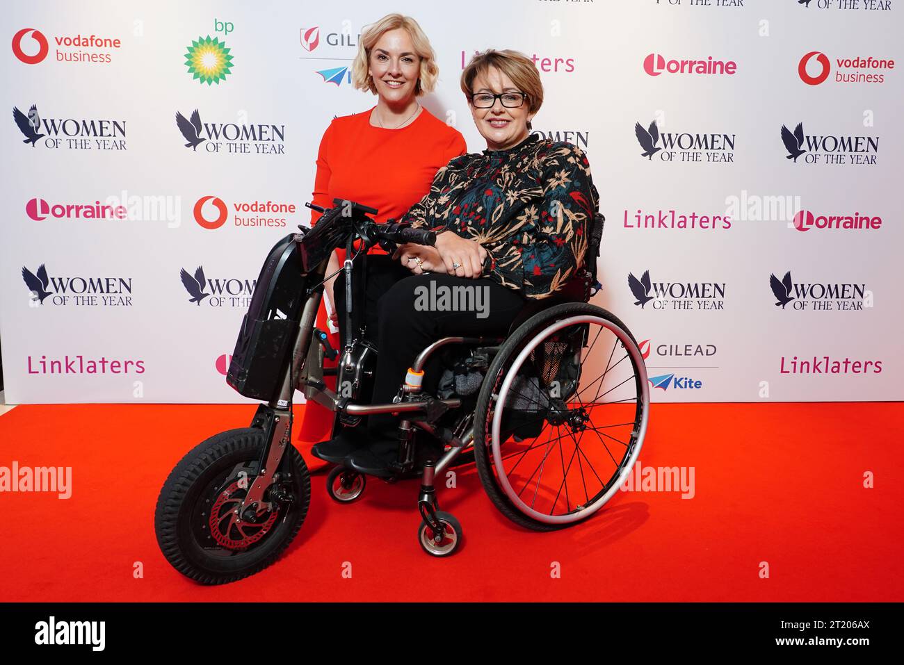 Lady Louise Vaughan (left) and Tanni Grey-Thompson arrive for the Women of the Year Lunch and ...