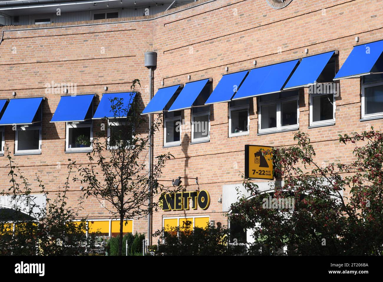 Copenhagen, Denmark /16 October. 2023/.Netto groceyr store in Kastrup ...