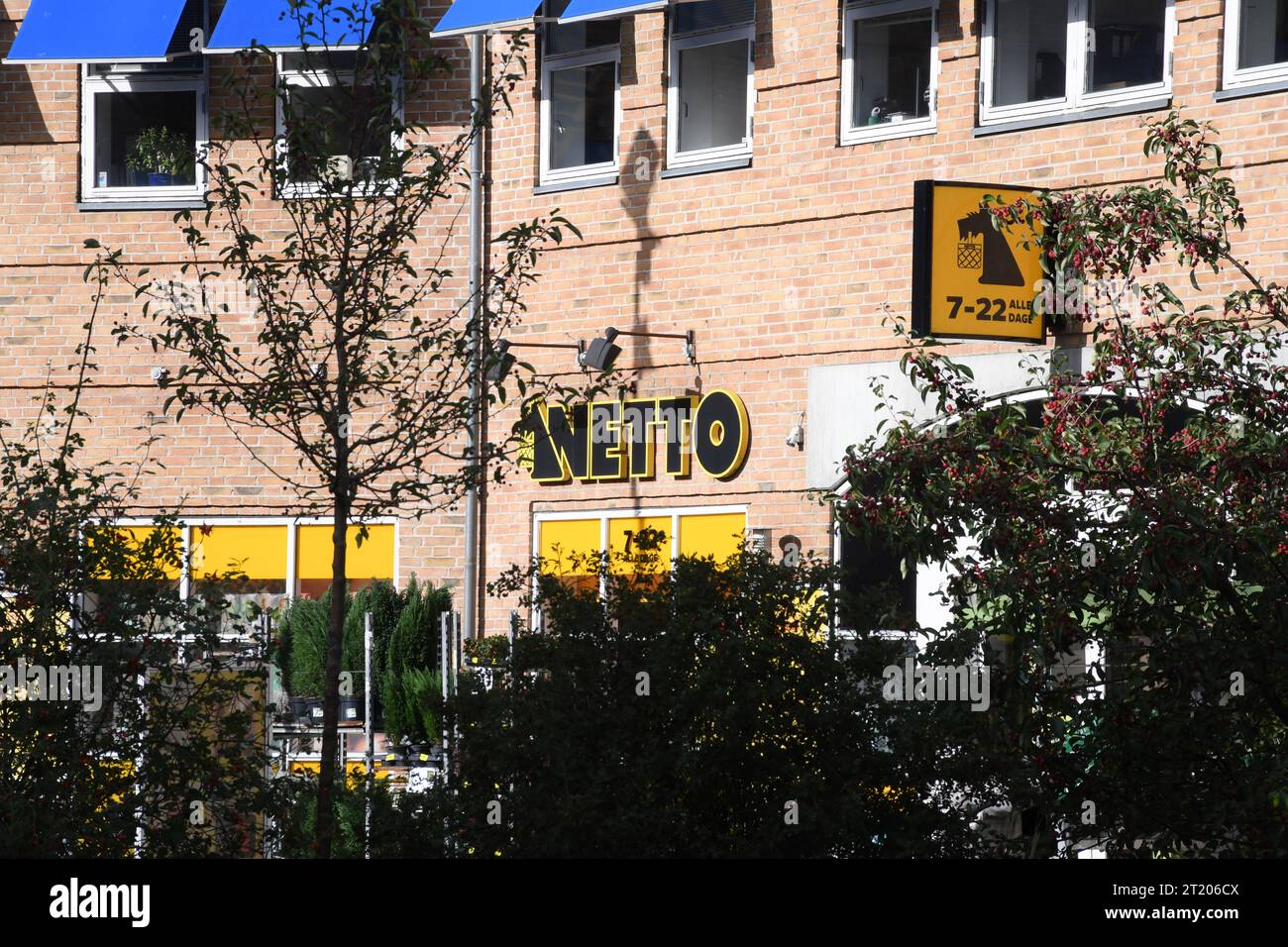 Copenhagen, Denmark /16 October. 2023/.Netto groceyr store in Kastrup ...