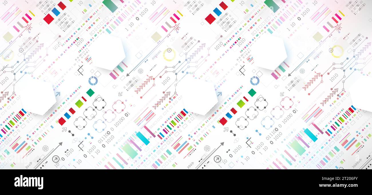 Abstract technology concept. Circuit board, high computer color ...