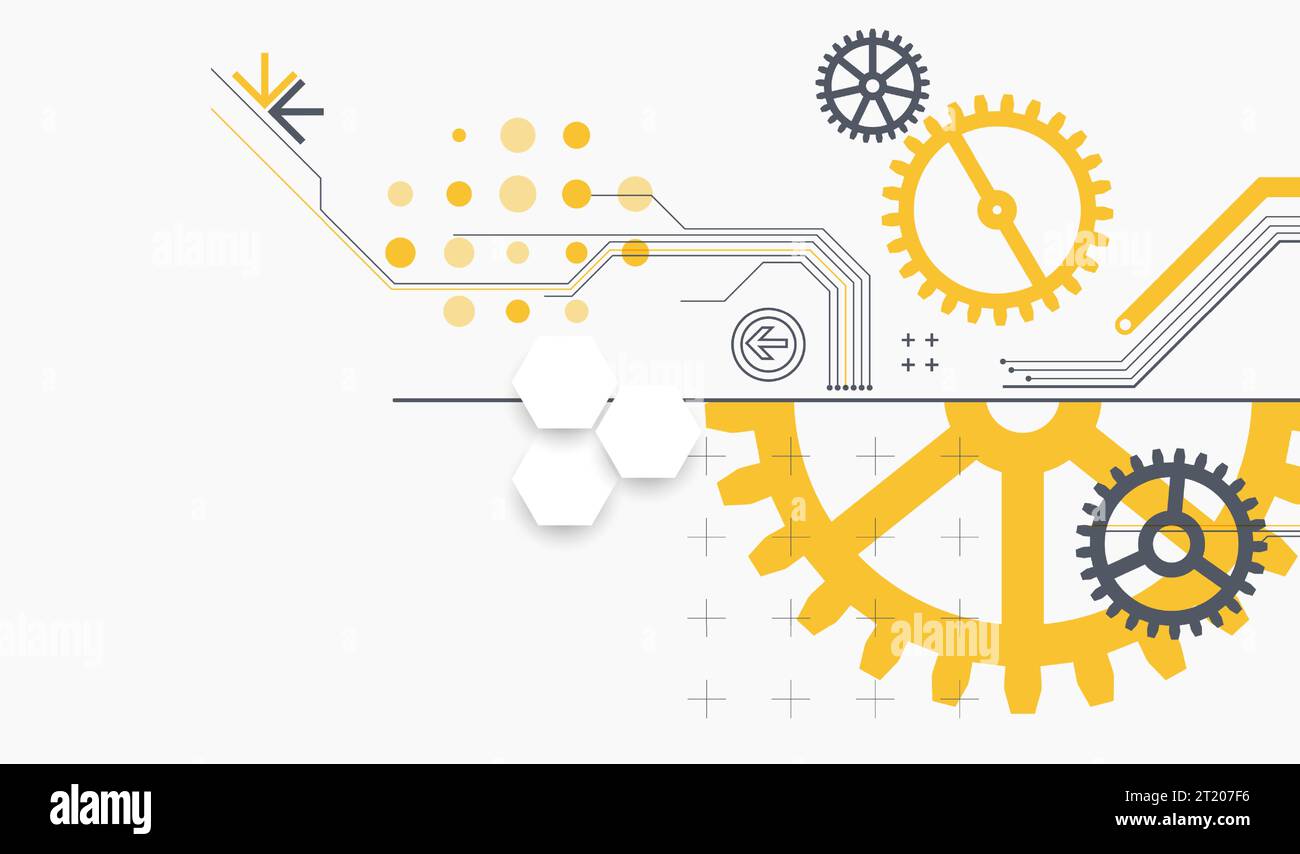 Abstract technology background. Cogwheels ART theme. Vector illustration Stock Vector Image ...