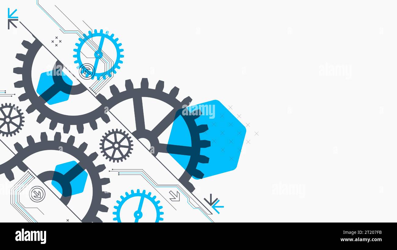 Abstract technology background. Cogwheels ART theme. Vector illustration Stock Vector Image ...