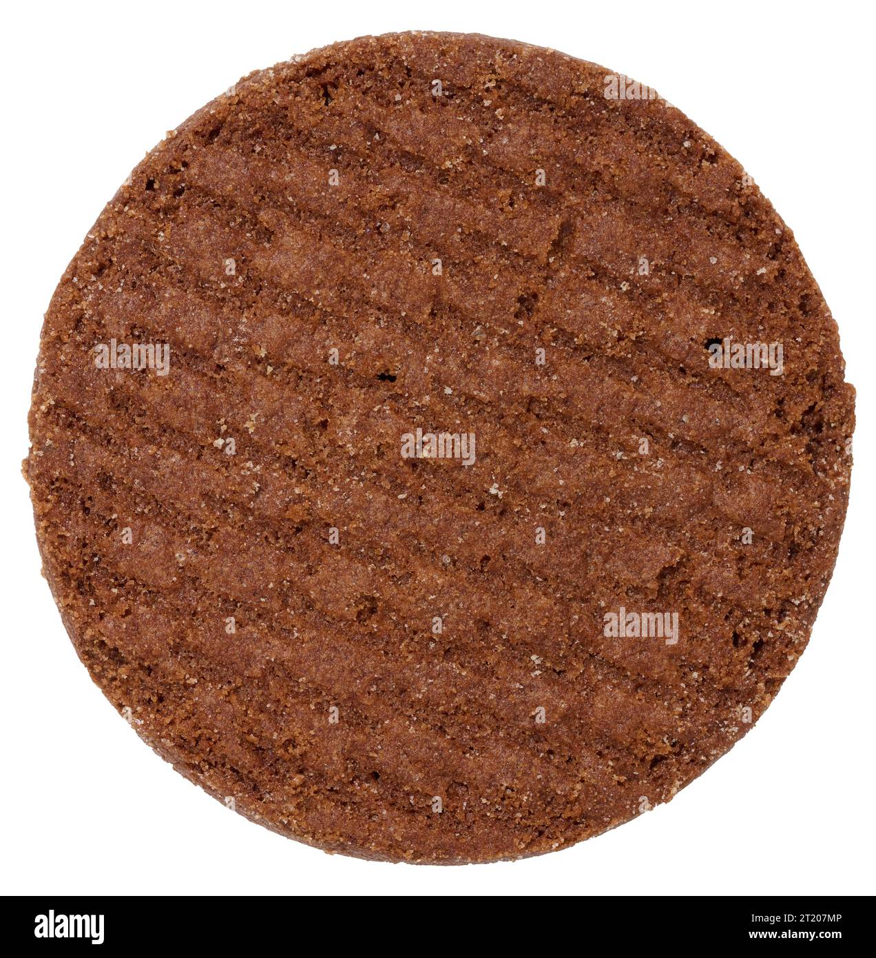 Round chocolate cookies on white isolated background Stock Photo - Alamy