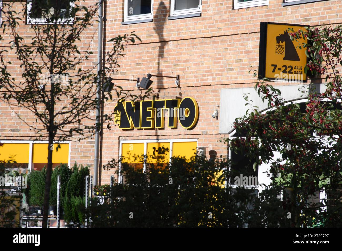 Copenhagen, Denmark /16 October. 2023/.Netto groceyr store in Kastrup ...