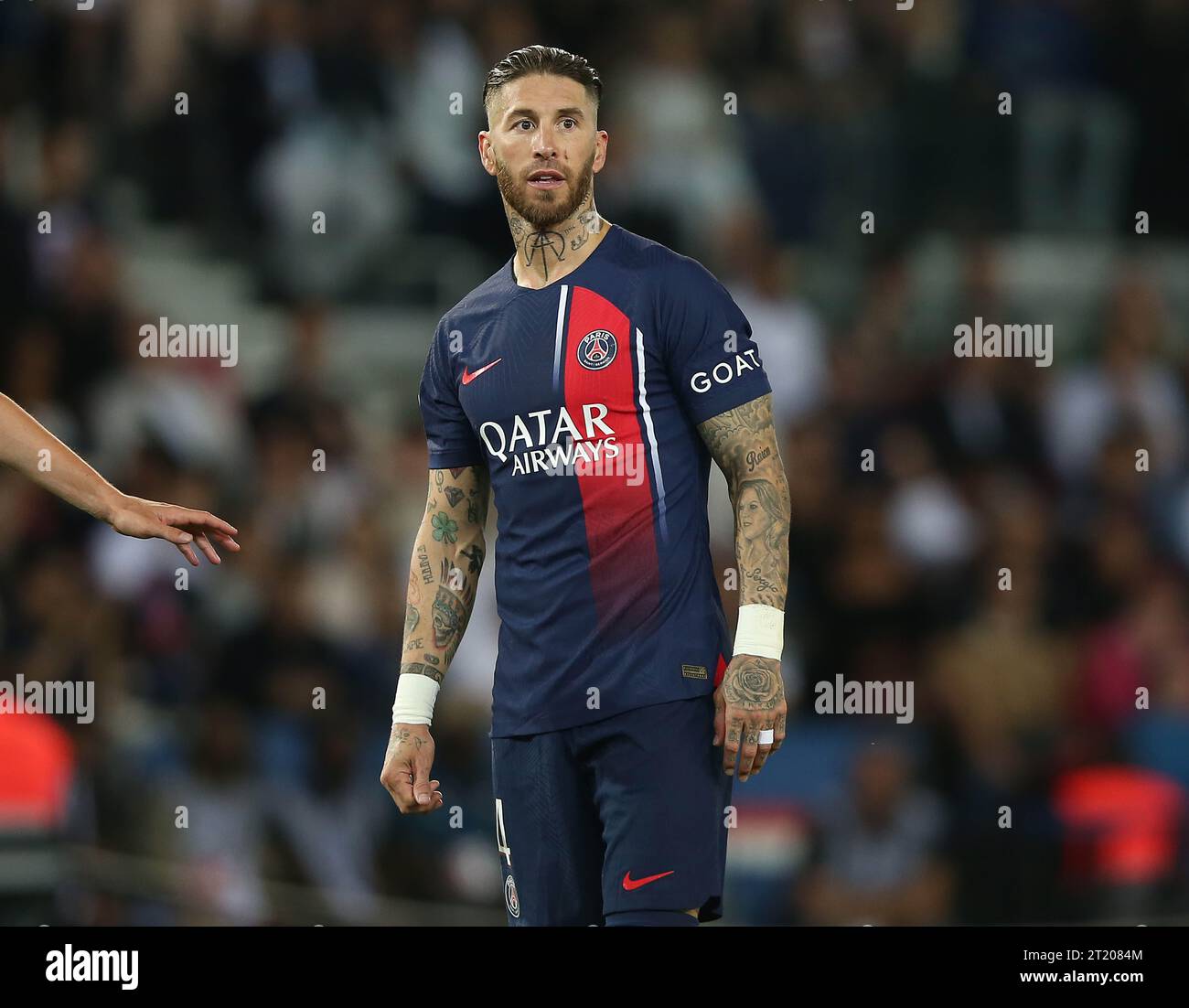 Sergio Ramos of Paris Saint-Germain. - Paris Saint-Germain v Clermont ...
