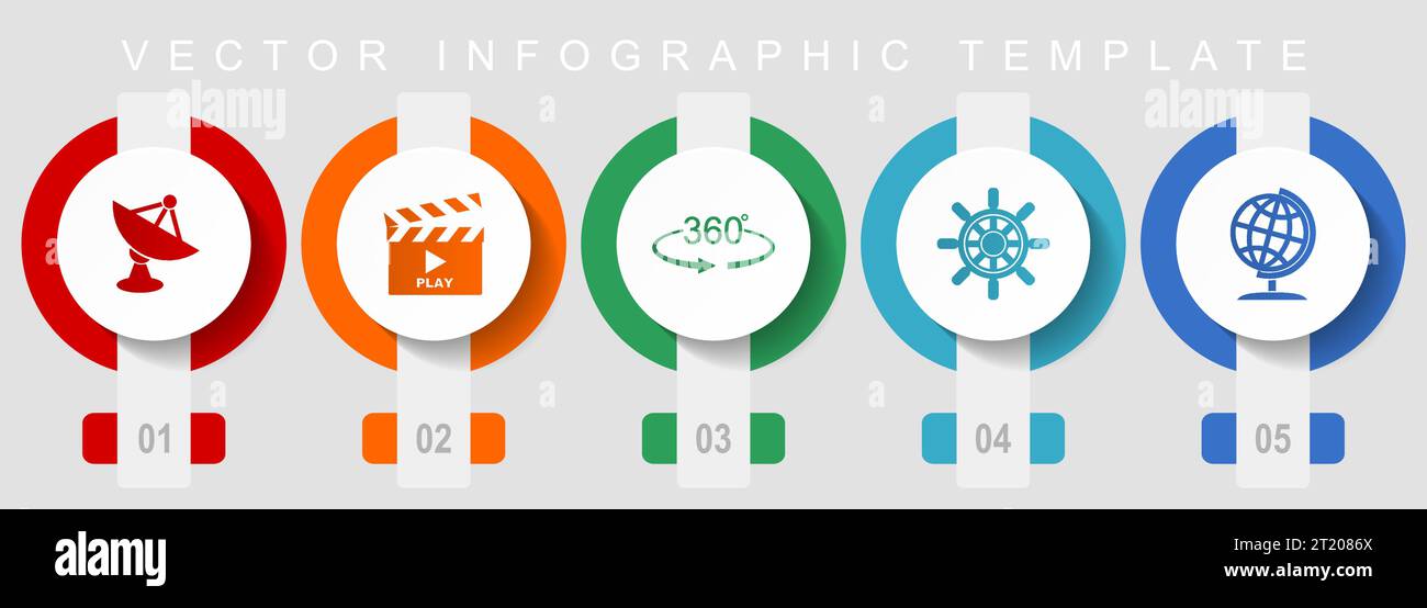 Communication flat design icon set, miscellaneous icons such as ...