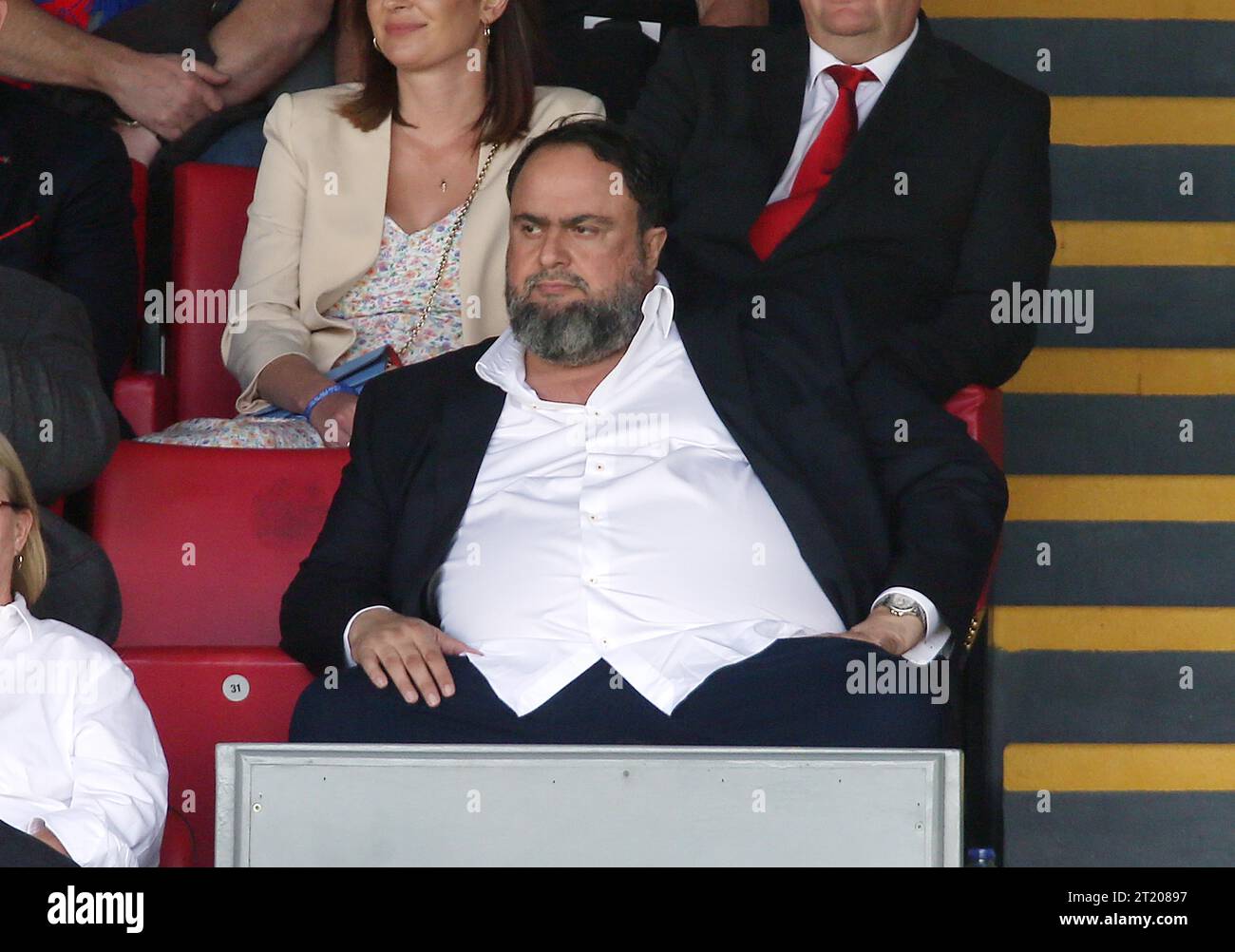 Nottingham Forest owner Evangelos Marinakis. - Crystal Palace v ...