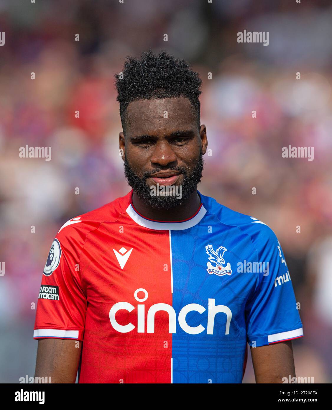 Odsonne Edouard of Crystal Palace wearing the New Crystal Palace 2023/ ...