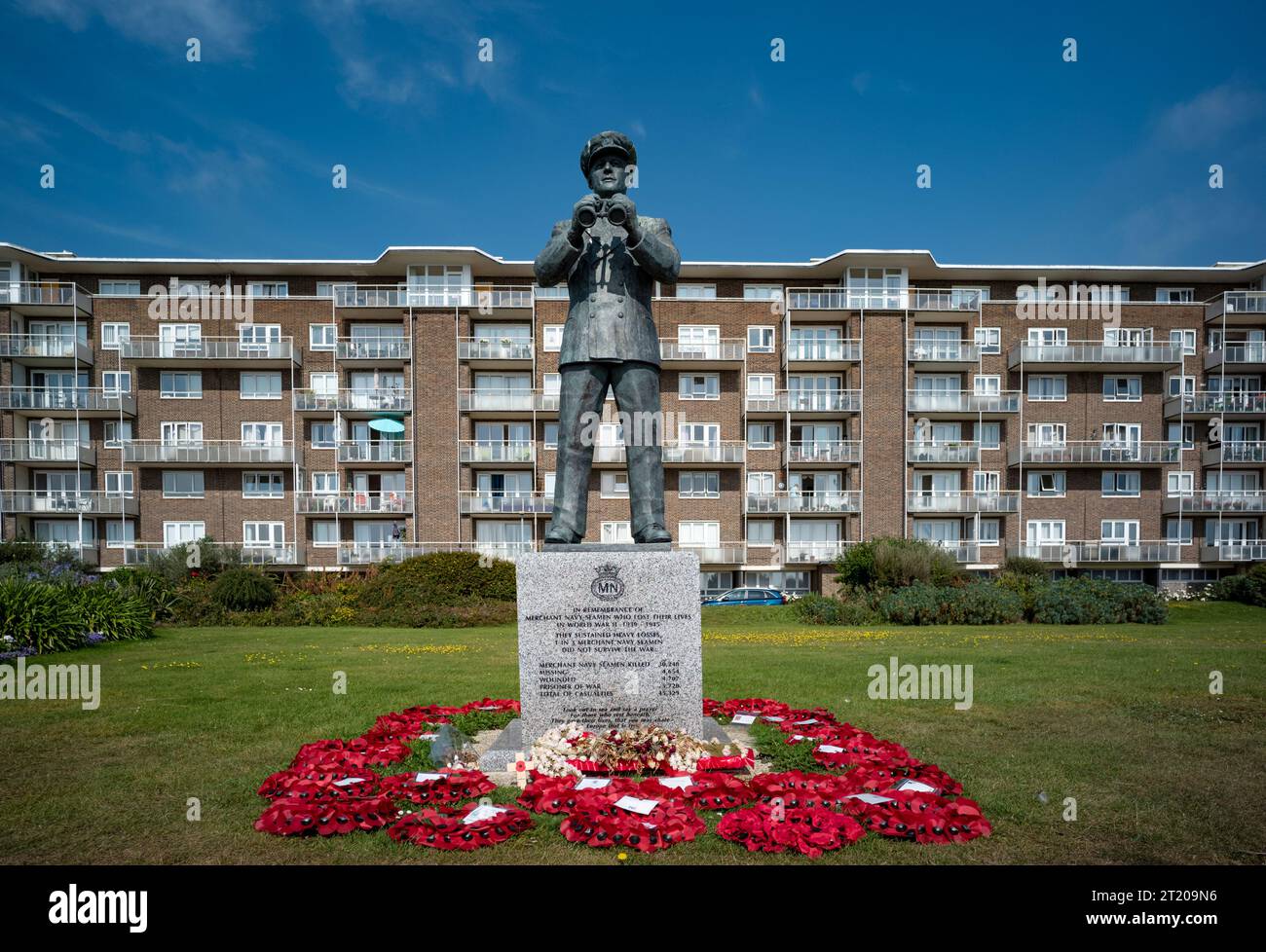 Memorial on the gardens overlooking Dover Port Kent England Sept 2023 ...