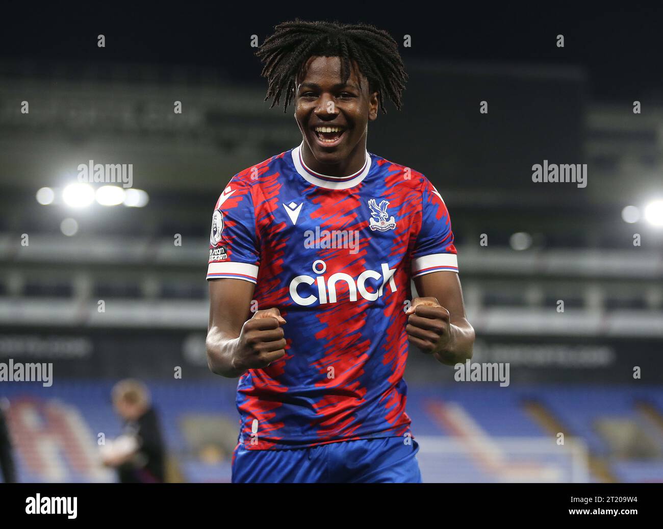 Franco Umeh-Chibueze of Crystal Palace U21 celebrates the penalty shoot ...
