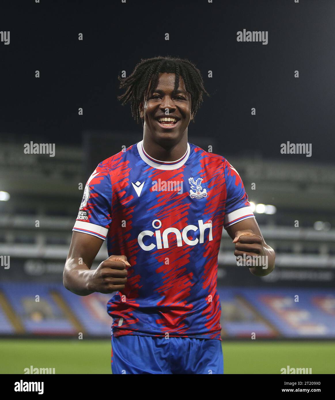 Franco Umeh-Chibueze of Crystal Palace U21 celebrates the penalty shoot ...