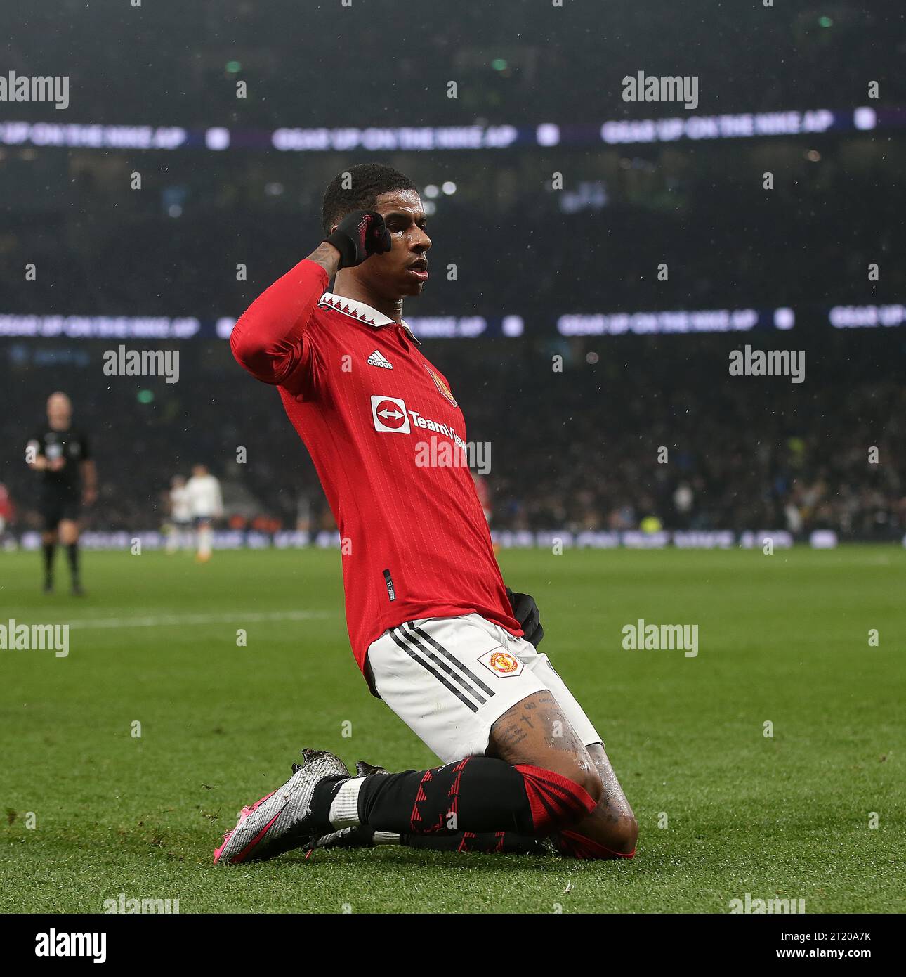 GOAL 2-0, Marcus Rashford of Manchester United goal celebration ...