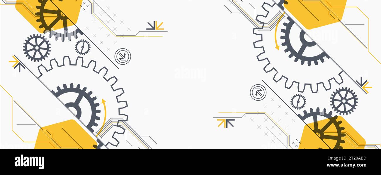 Abstract technology background. Cogwheels ART theme. Vector illustration Stock Vector Image ...