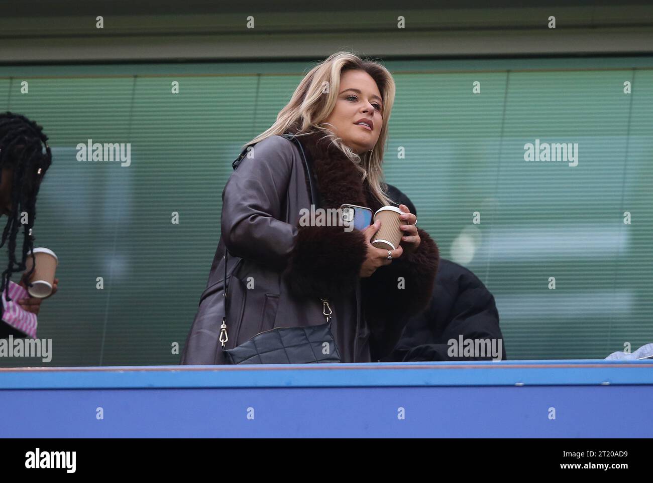 Actress Emily Atack watches on. - Chelsea v Brentford, Premier League ...