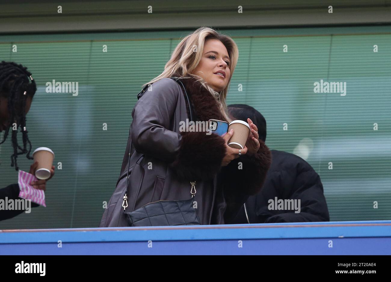 Actress Emily Atack watches on. - Chelsea v Brentford, Premier League ...