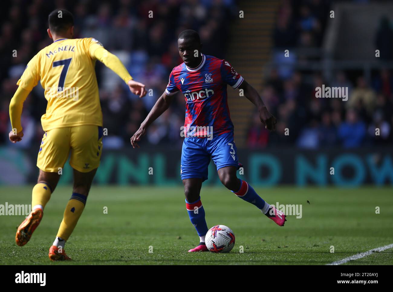 Tyrick Mitchell of Crystal Palace. - Crystal Palace v Everton Premier ...