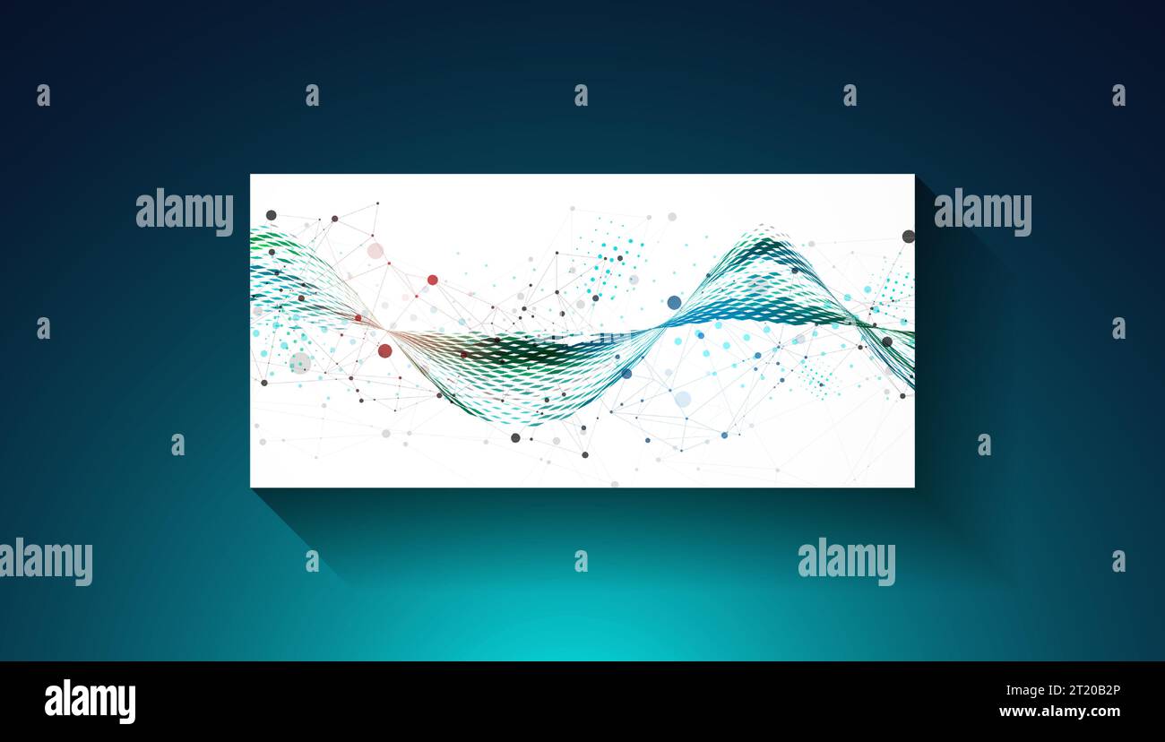 Abstract art concept in the form of a light frame from which the shadow ...