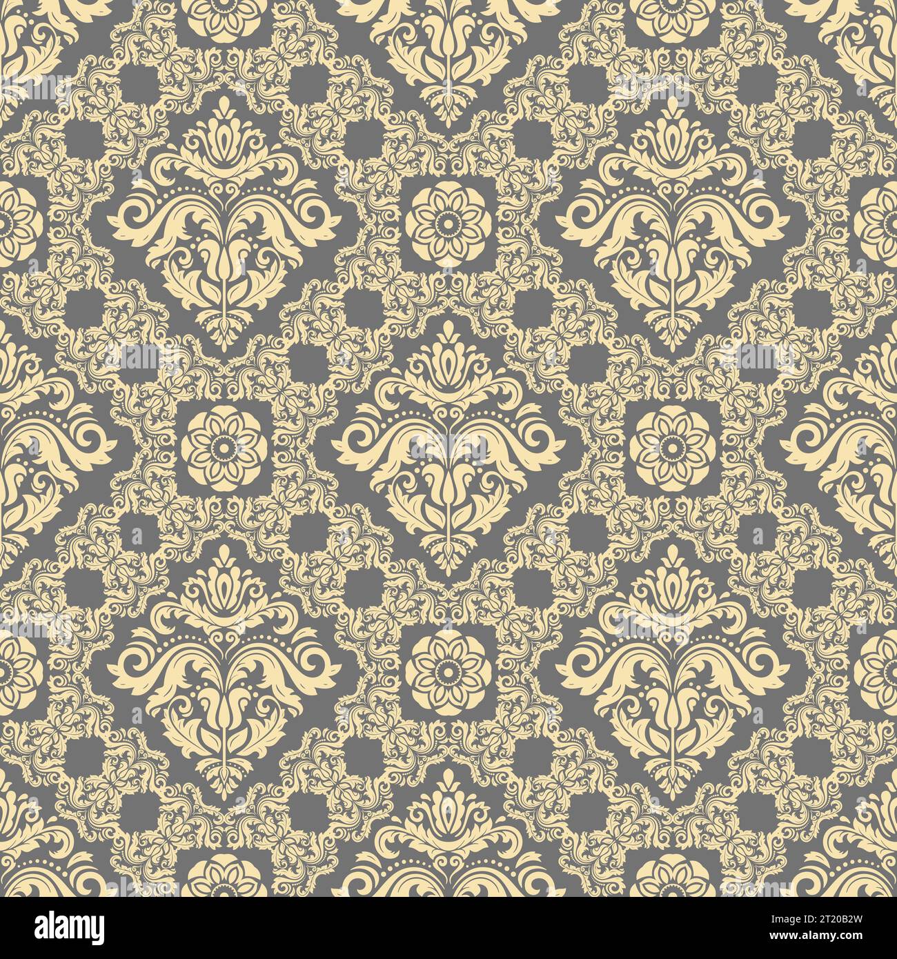 Orient vector classic pattern. Seamless abstract background with ...